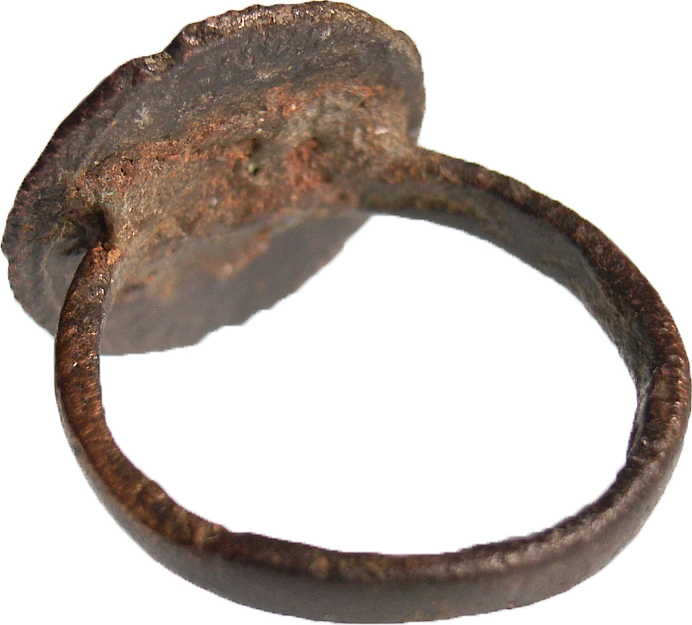 SENATOR RING: Roman finger ring with senator / emperor - made of bronze ...
