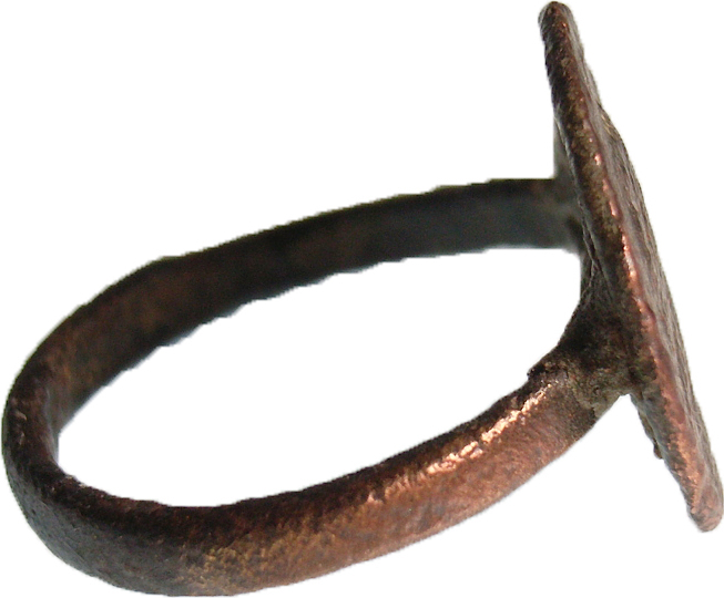 SENATOR RING: Roman finger ring with senator / emperor - made of bronze ...