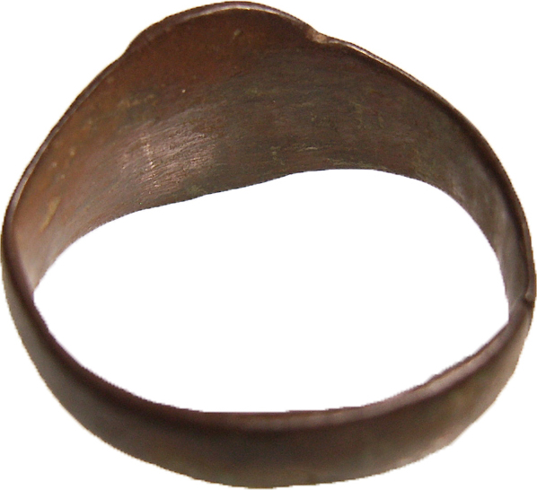 ROMAN: Rare Roman circle eyes legionary finger ring, bronze - intact ...