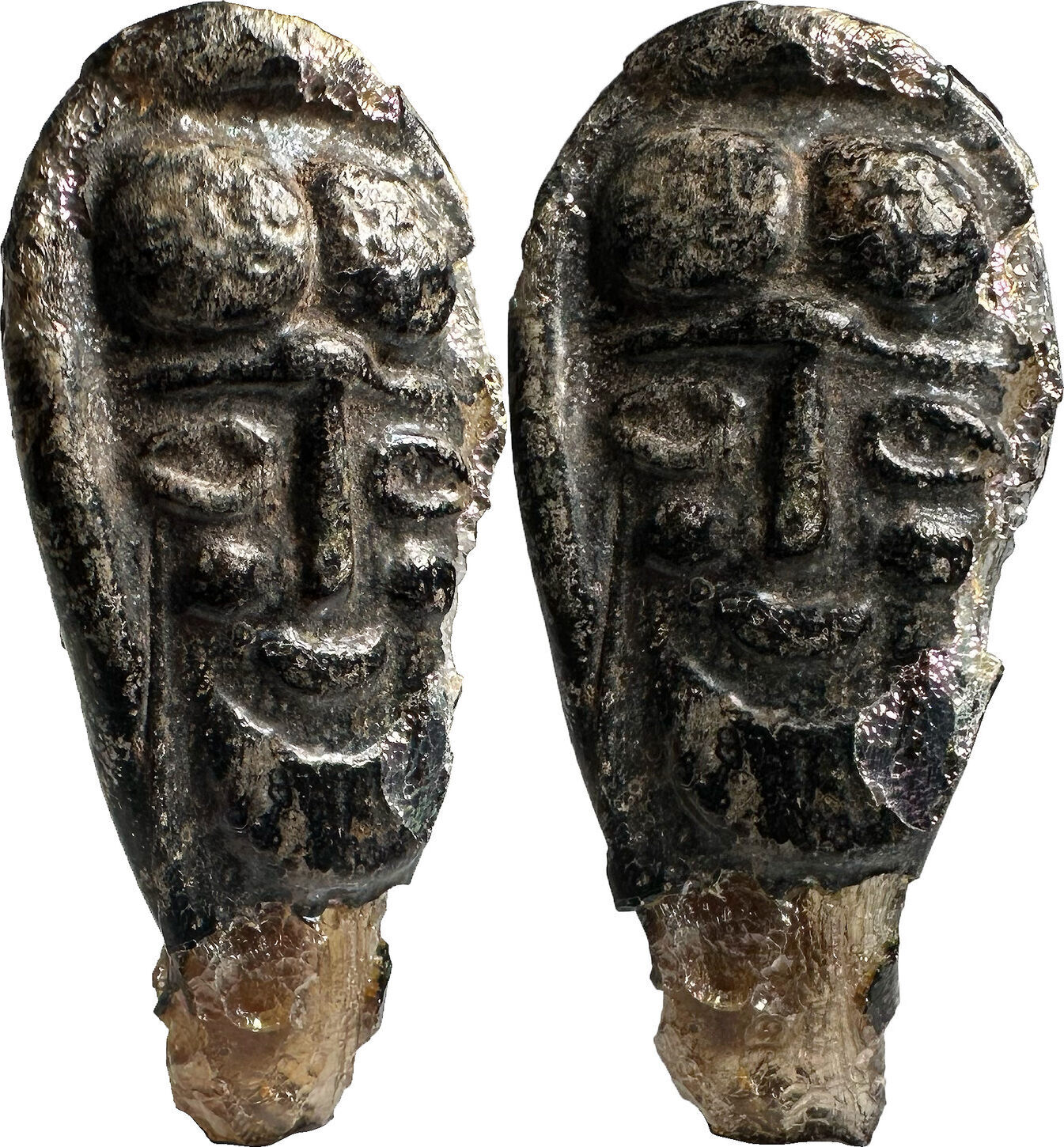 RARE: Phoenician glass work with face decoration, Phoenician ...