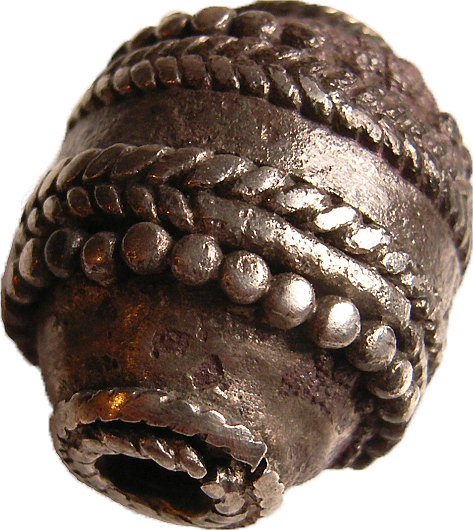 Rarity: Viking silver bead, Norsemen - Scandinavian, nordic culture ...