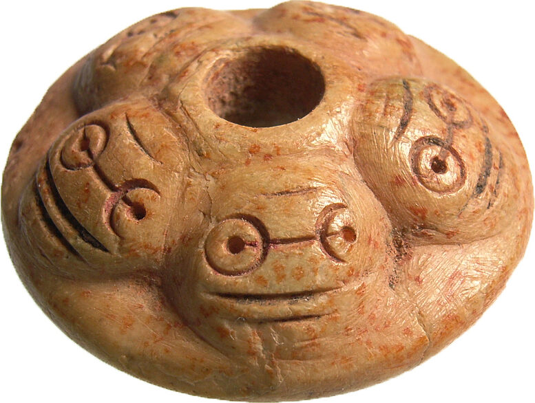 UNIQUE: Egyptian - Coptic bone bead with faces, Egypt collection - rare ...