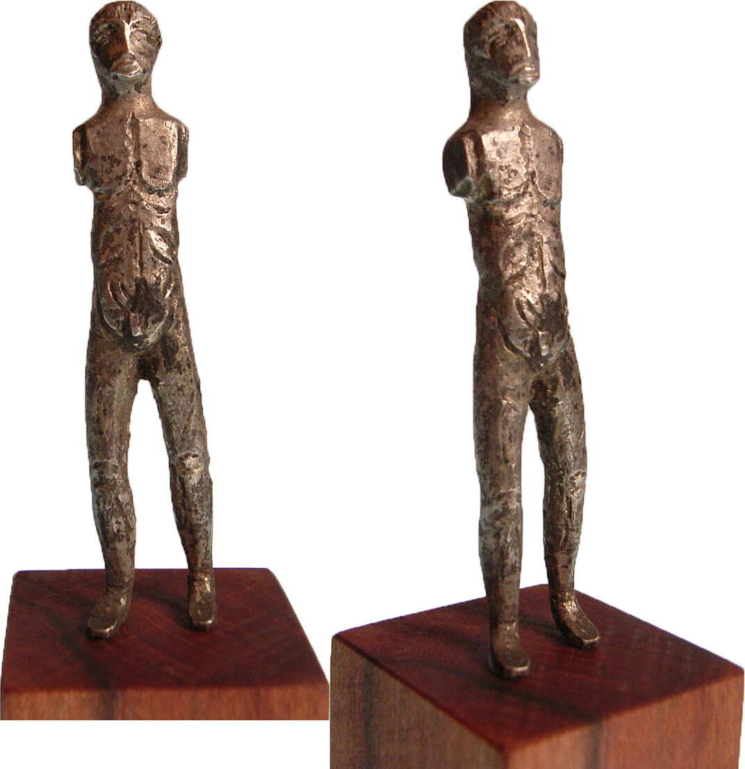 Magnificent specimen: Roman figurine of a man made of silver, fertility ...