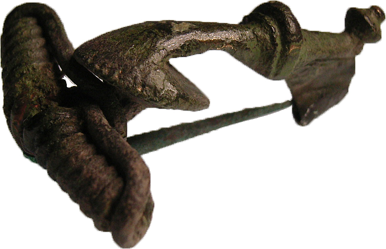 Filigree Roman trumpet fibula, ancient ROMANS COLLECTION, rare | MA-Shops