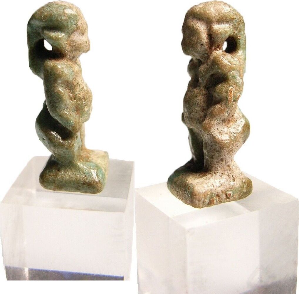 EXC: Rare Egyptian Patäke statue with long head, Egypt collection VZ ...