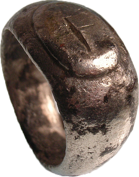 ROMAN: Museum Roman signet ring made of silver, Roman antiquity ...