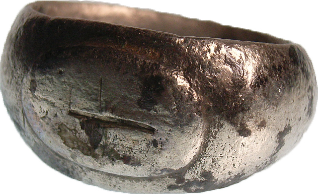 ROMAN: Museum Roman signet ring made of silver, Roman antiquity ...