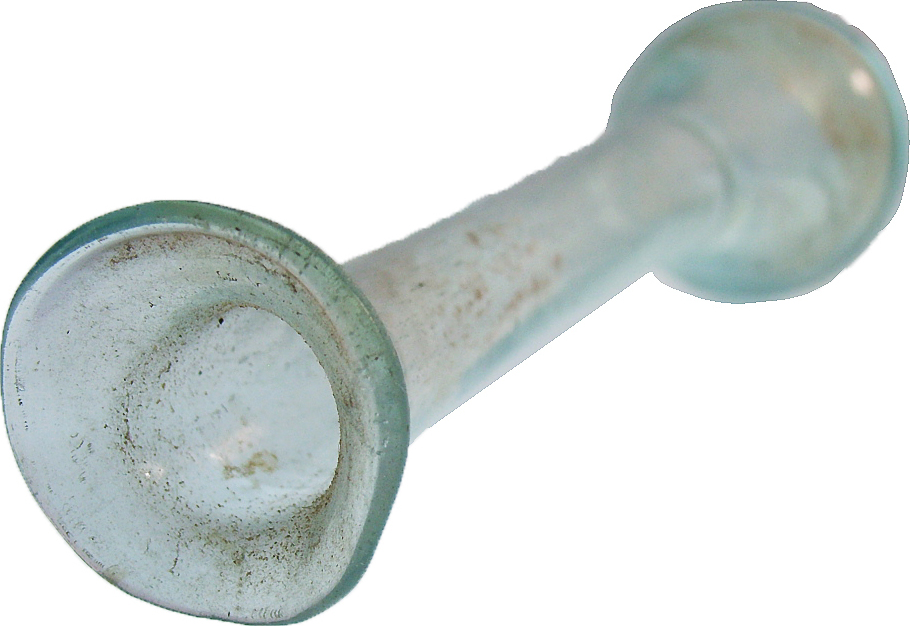 Roman glass bottle/ointment vessel, unguentarium, balsamarium ...