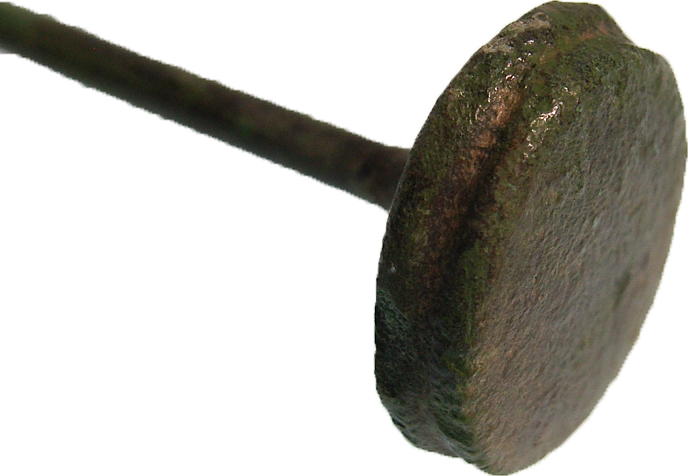 Celtic robe pin with bronze disc end, Celtic collection of ancient ...