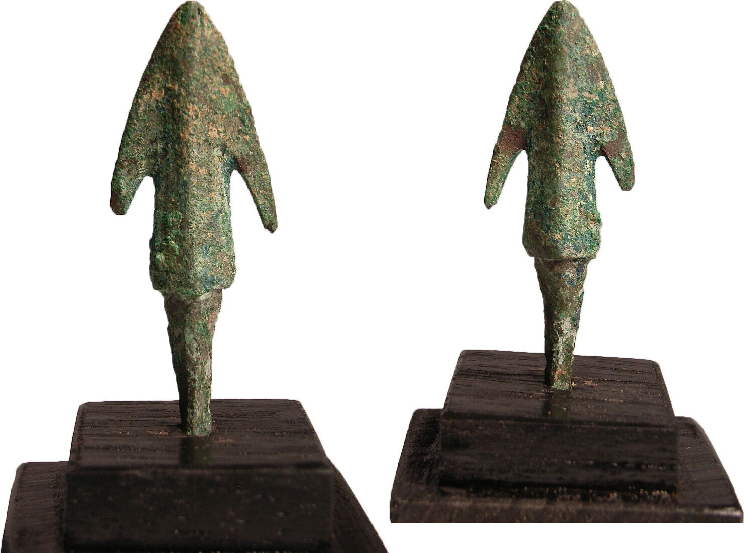 Bronze Age: Bronze arrowhead ANTIQUES COLLECTION, intact, special form ...