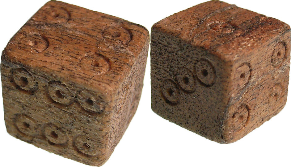 ROMAN-BYZANTINE: Rare leg dice with numbers, roman empire, bread and ...