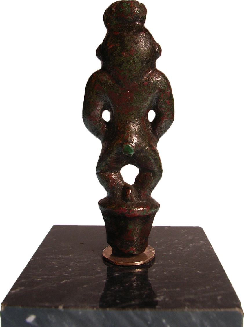 Large Egyptian BES deity bronze figure, estate collection Egypt ...