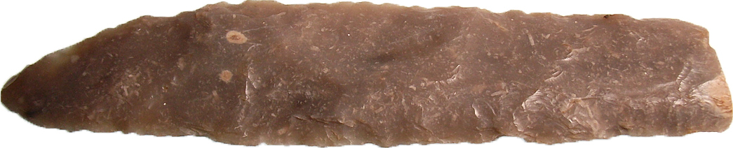 Stone Age knife: Silex blade from the Neolithic, Northern Germany ...