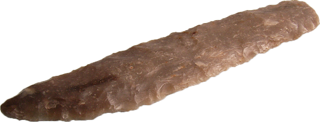 Stone Age knife: Silex blade from the Neolithic, Northern Germany ...