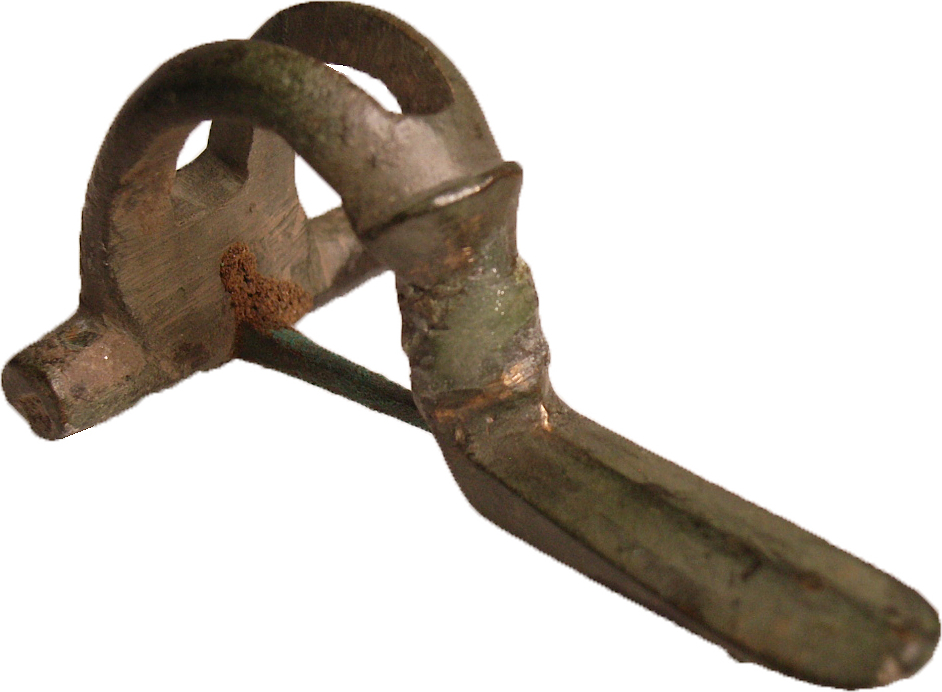Roman double bow - robe fibula, antique fibula jewelry, Roman estate ...
