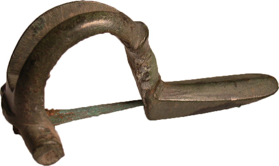Roman double bow - robe fibula, antique fibula jewelry, Roman estate ...