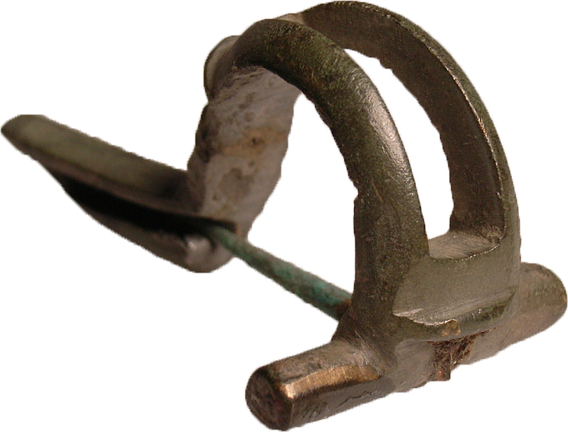 Roman double bow - robe fibula, antique fibula jewelry, Roman estate ...