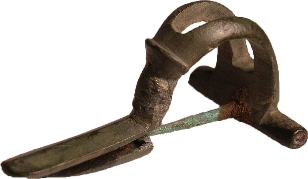 Roman double bow - robe fibula, antique fibula jewelry, Roman estate ...