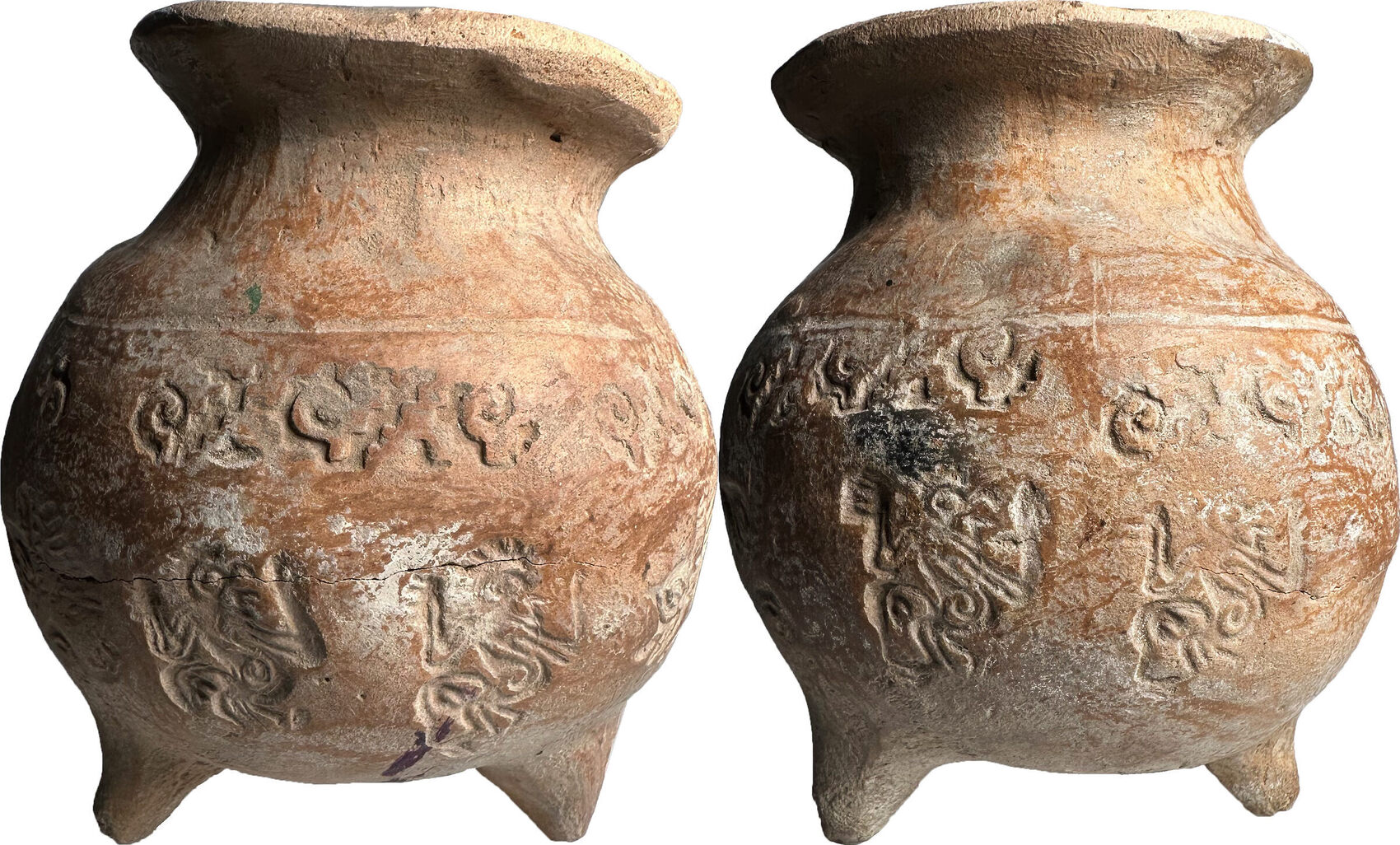 RAR: Ritual, cup-like vessel body on legs, South America Inca Maya cult ...