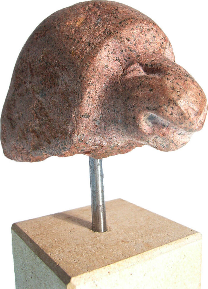 Lion head statue: Roman lion sculpture made of marble, RÖMER antique ...