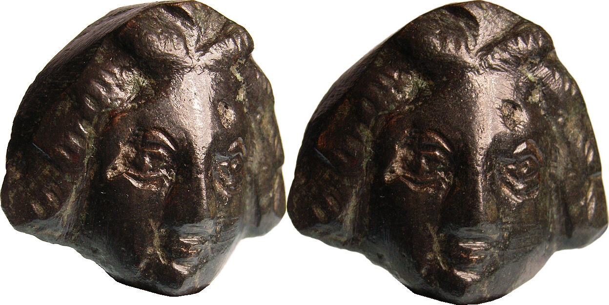 Roman: Human face / head appliqué, Roman collection - 1st-3rd cent ...