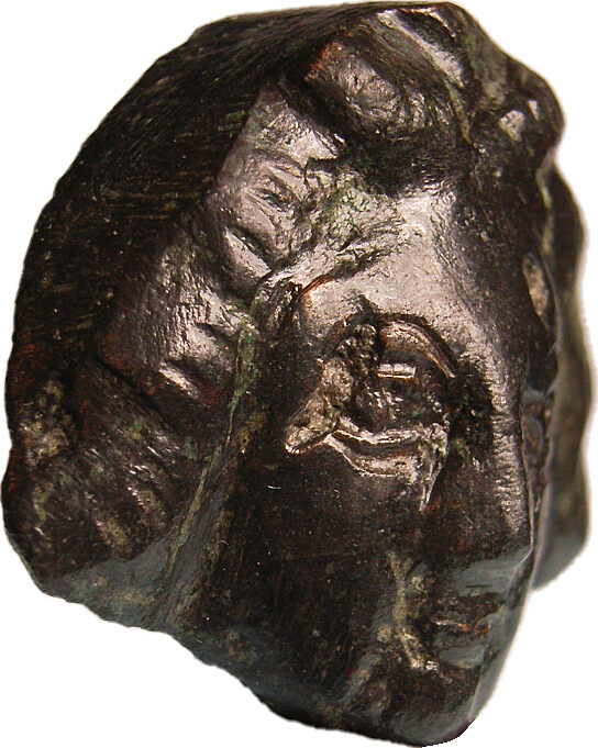 Roman: Human face / head appliqué, Roman collection - 1st-3rd cent ...