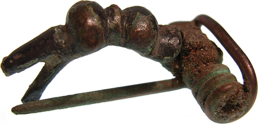 Celtic knobbed bow fibula - cloak fibula, Celts, La Tène period ...