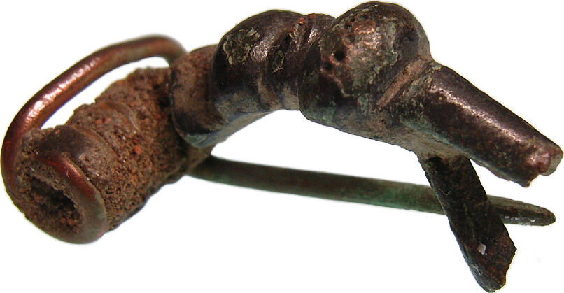 Celtic knobbed bow fibula - cloak fibula, Celts, La Tène period ...