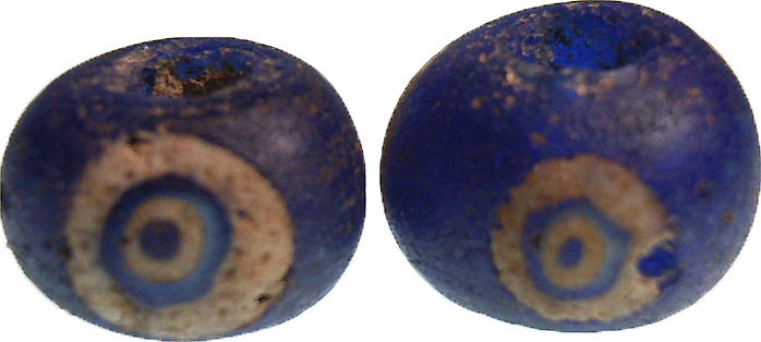 EXCELLENT: 2 Roman eye beads, jewelry bead - Roman - antique jewelry ...