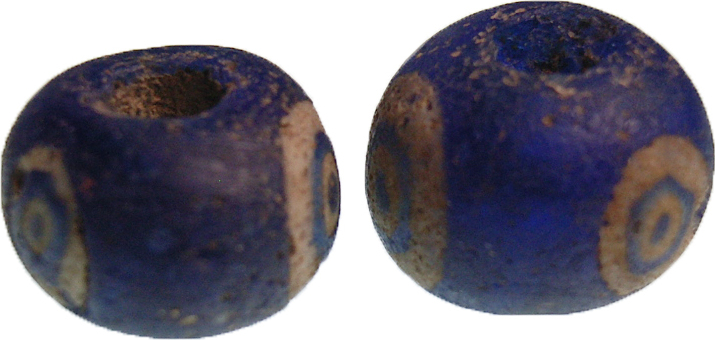 EXCELLENT: 2 Roman eye beads, jewelry bead - Roman - antique jewelry ...
