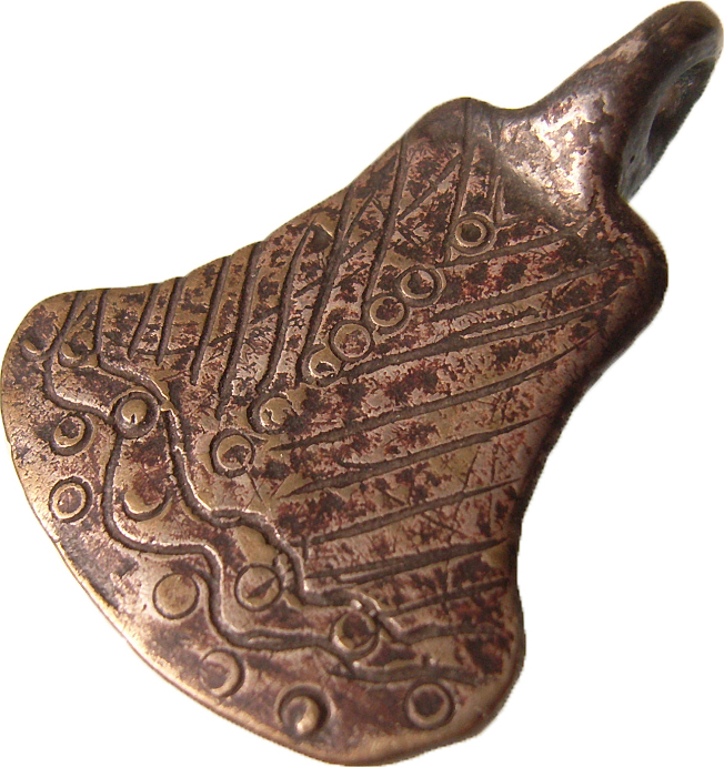 RARITY: Viking ax pendant made of silver with decorations, Scandinavia ...