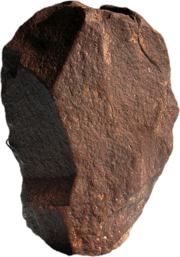 Paleolithic: bifacial hand ax from the Palaeolithic, SAHARA COLLECTION ...