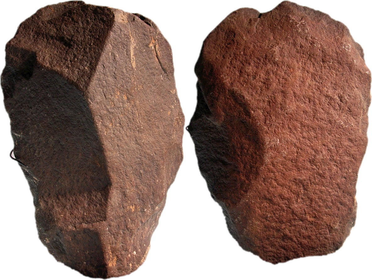 Paleolithic: bifacial hand ax from the Palaeolithic, SAHARA COLLECTION ...