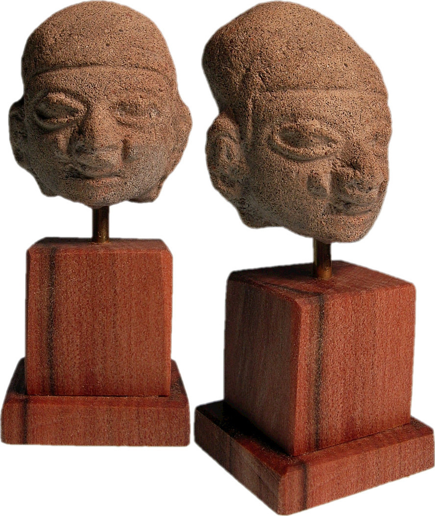 Pre-Columbian: Ceramic head from South America, Inca and Maya, Tumaco ...