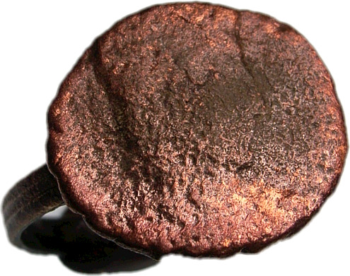 SENATOR RING Roman finger ring with Senator / Emperor - made of bronze ...