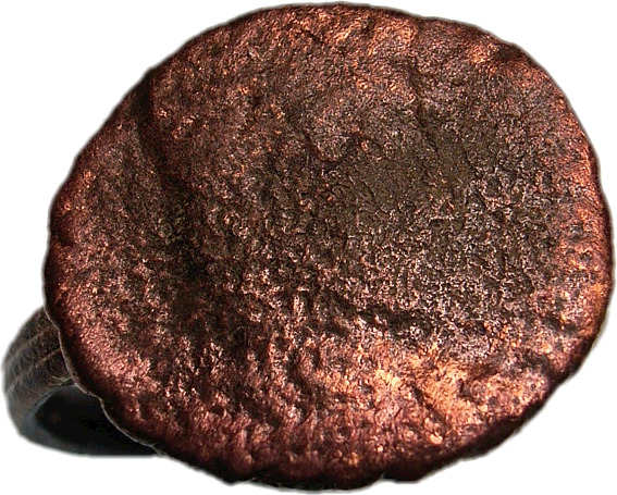 SENATOR RING Roman finger ring with Senator / Emperor - made of bronze ...