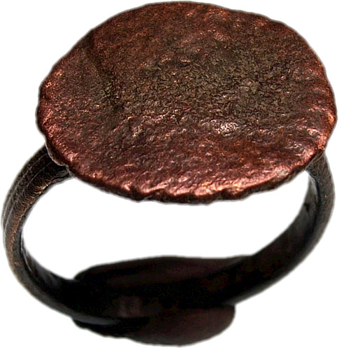 SENATOR RING Roman finger ring with Senator / Emperor - made of bronze ...