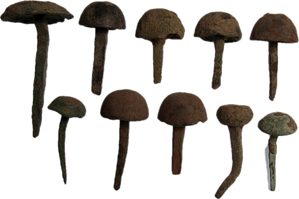 Roman bundle of nails made of bronze, antique ROMANS collection estate ...