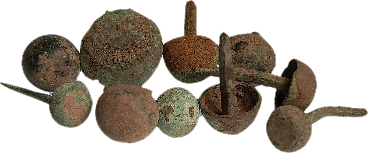 Roman bundle of nails made of bronze, antique ROMANS collection estate ...