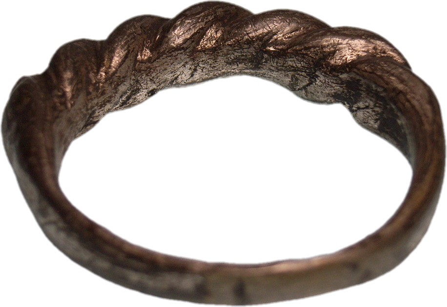 Braided Viking finger ring made of solid silver Viking culture ...