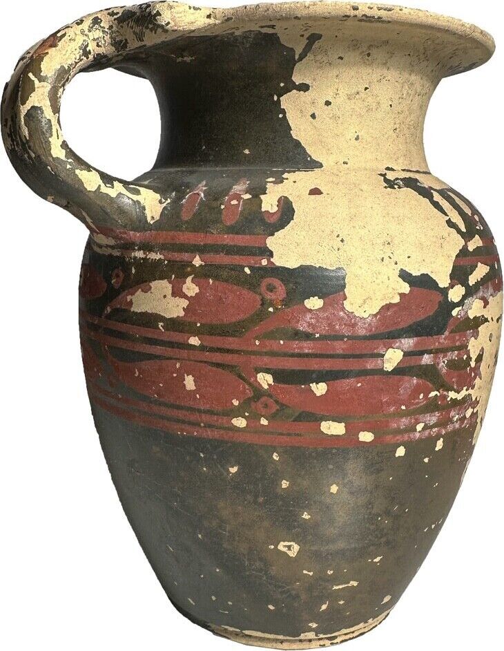 Apulian pottery: Roman jug with vegetal decoration, estate Italy | MA-Shops