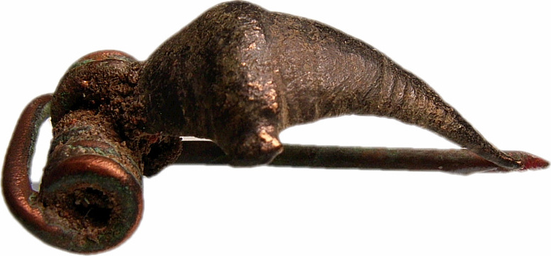 RARITY: Roman dolphin brooch made of bronze from a brooch collection ...