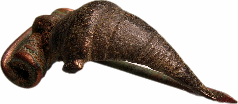 RARITY: Roman dolphin brooch made of bronze from a brooch collection ...
