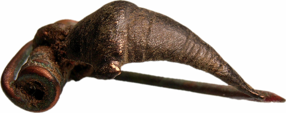 RARITY: Roman dolphin brooch made of bronze from a brooch collection ...