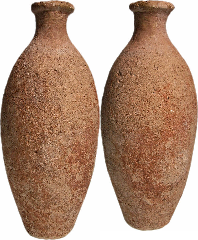 Roman ceramic ointment jar, Mediterranean unguentarium, balsamarium ...