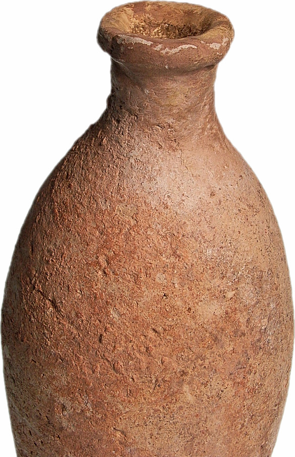 Roman ceramic ointment jar, Mediterranean unguentarium, balsamarium ...