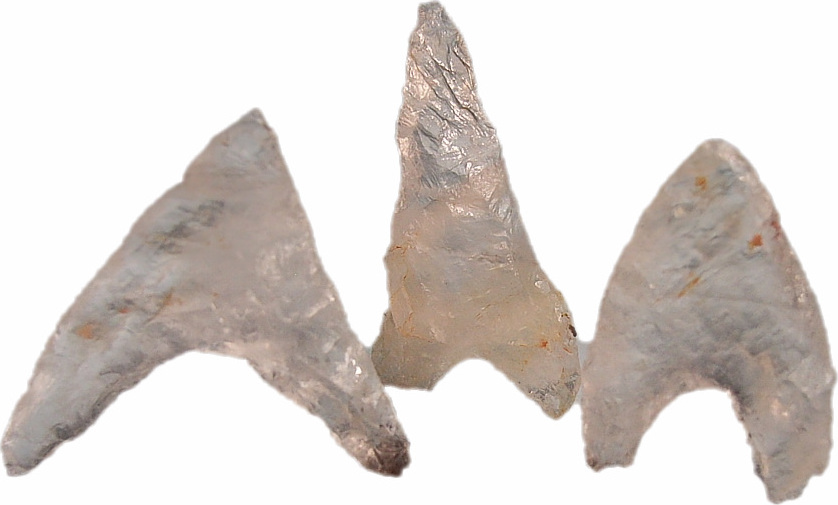 Rock crystal arrowheads from the Neolithic Neolithic Stone Age ...
