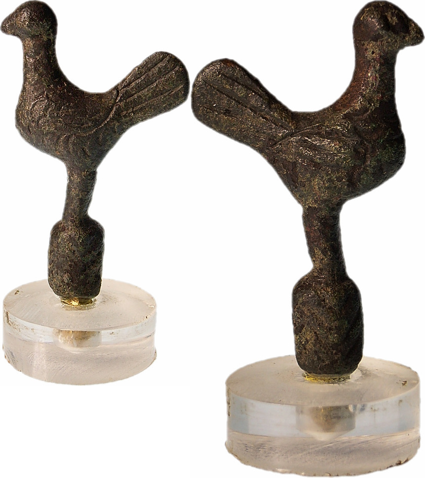 Roman bird figurine application made of bronze ROMAN antiquity ...