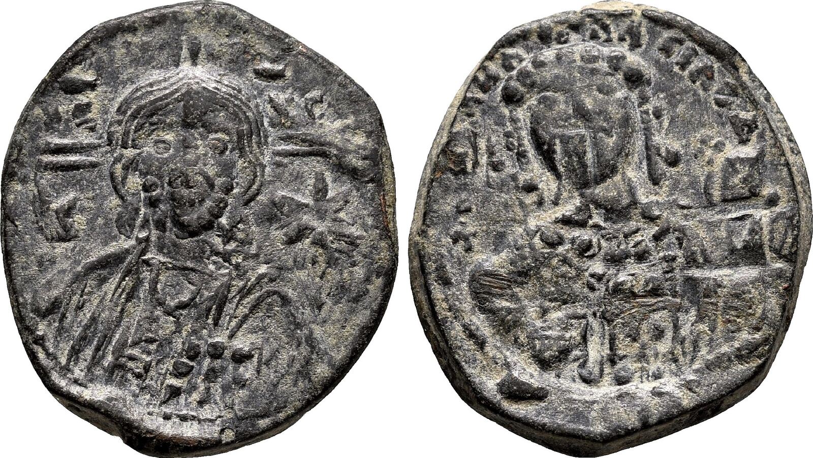 Byzantine Empire MICHAEL VII Ducas AE Follis. EF-/VF+. AD 1071-1078 ...