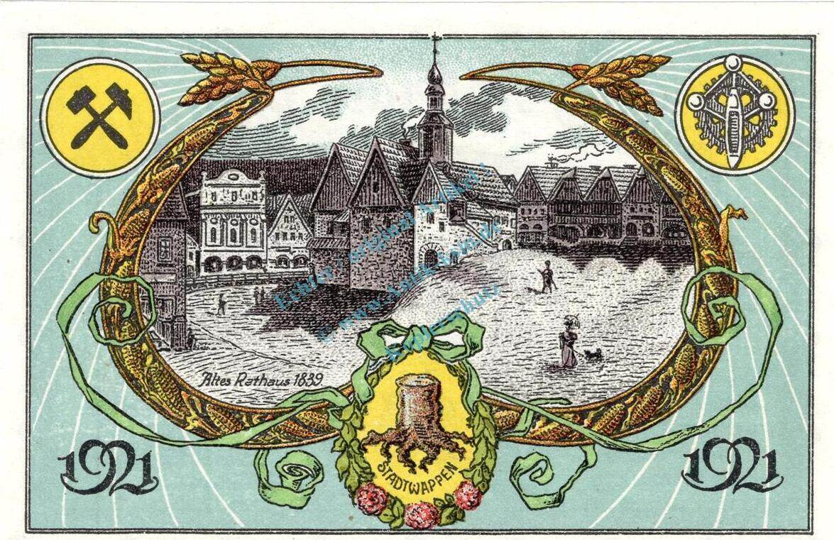 Serienscheine DE 50 Pf. Nr.2 Neurode, Notgeld 50 Pfennig Schein Nr.2 ...